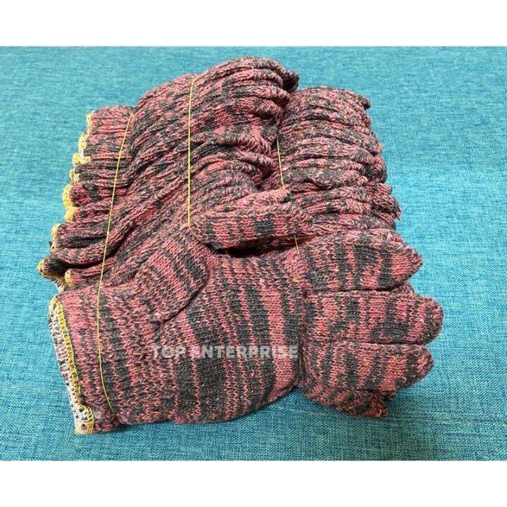 (READY STOCK) J O #1500 Knitted Cotton Hand Glove Thick Type / Sarung ...