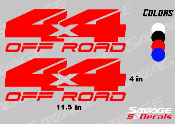 4x4 Logo Sticker 2PCS | Lazada PH