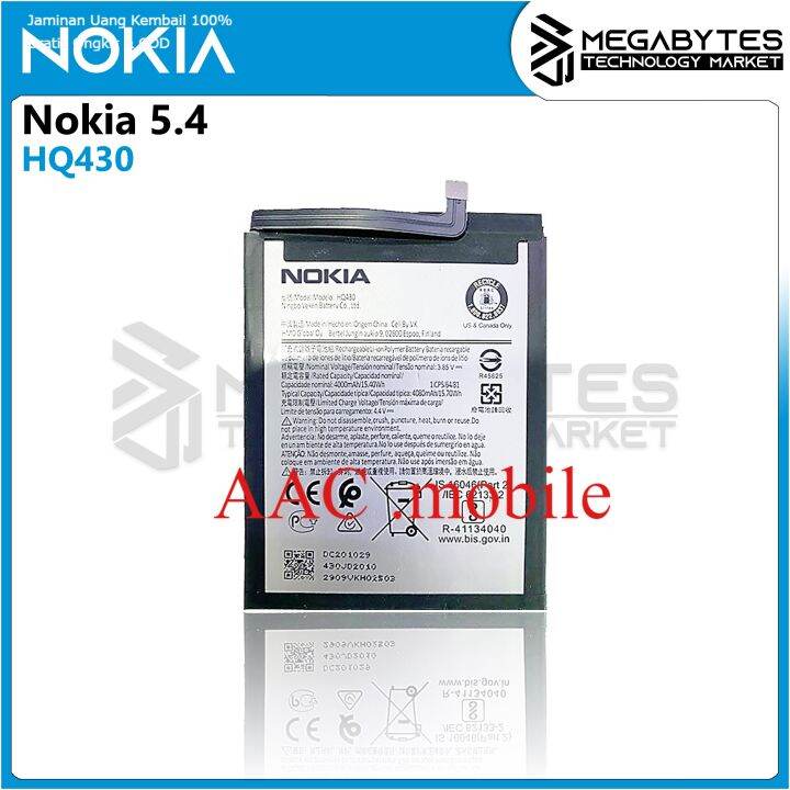 แบตเตอรี่ Original Battery for Nokia 5.4 HQ430 4080mAh Built-in Full Capacity มีประกัน 6 เดือน ...