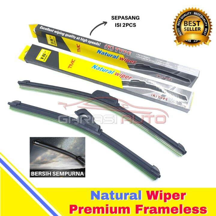 Wiper Karet Kaca Depan Mobil Hyundai Atoz Original TMC Premium Frameless nwb no bosch | Lazada ...