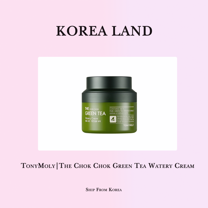 TonyMoly | The Chok Chok Green Tea Watery Cream (60ml/100ml) | Lazada
