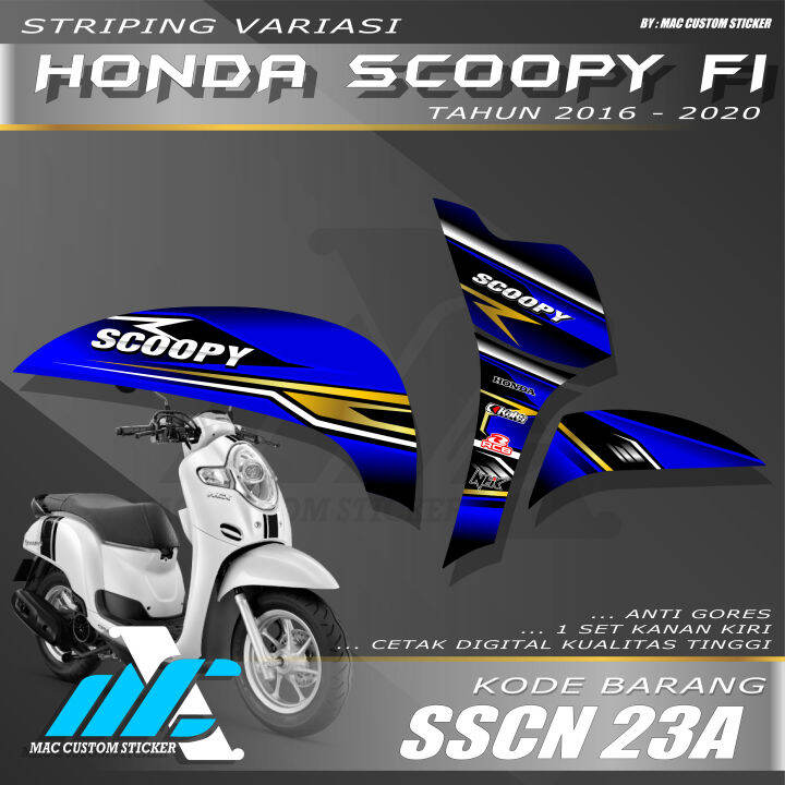 STRIPING VARIASI HONDA SCOOPY - NEW SCOOPY FI 2017 - 2020 - SSCN 23 ...