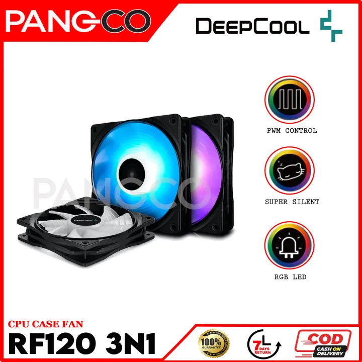 DeepCool RF120 Kit Chassis Fan RGB, RF 120 – 3 in 1 LED RGB fan with ...