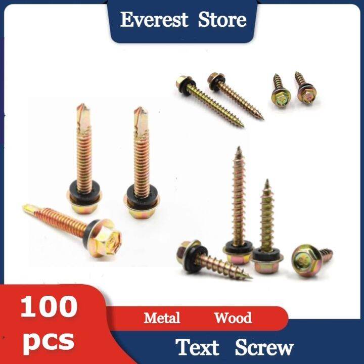 uyob Text Screw for Metal Steel and Wood (100 pcs) | Lazada PH