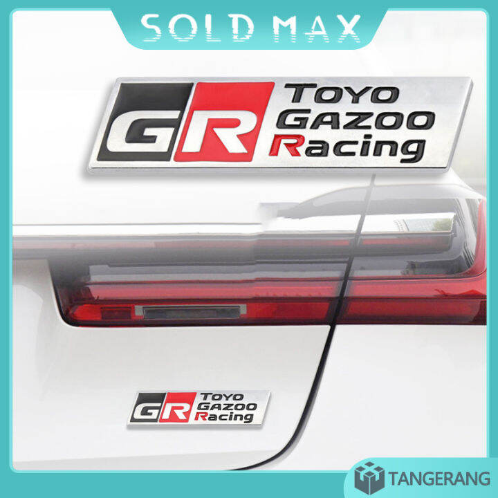 Stiker Emblem Mobil GR Logo Emblem GR Toyota GR Sticker Bahan Metal ...