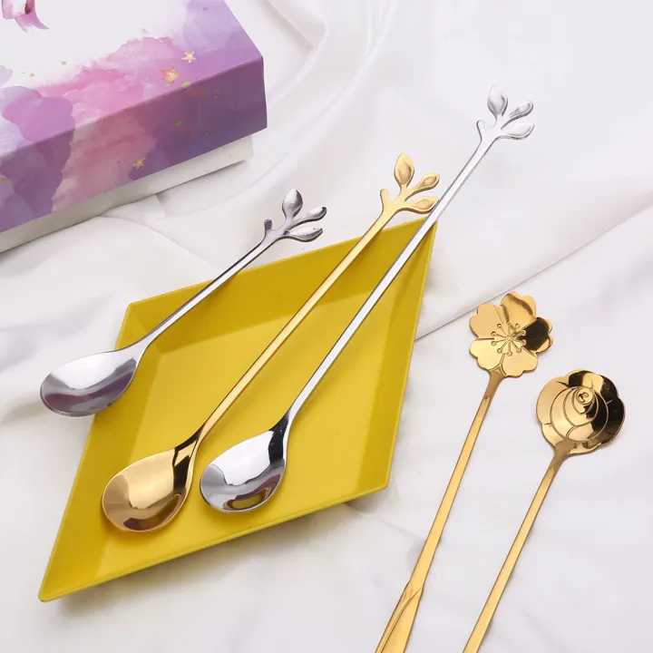 Exquisite Stainless Steel Spoon Plating Anti-corrosion Breakfast Party ...