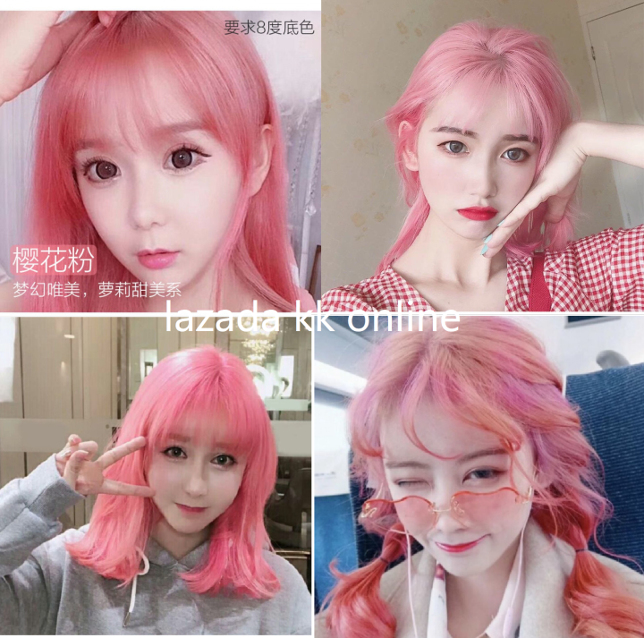 【sakura pink + 12%100ml】 HAIR COLOUR DYE SAKURA PINK / PASTEL PINK ...