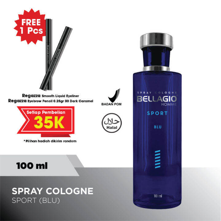 Bellagio SPORT Cologne Blue (BLU) 100ml | Lazada Indonesia