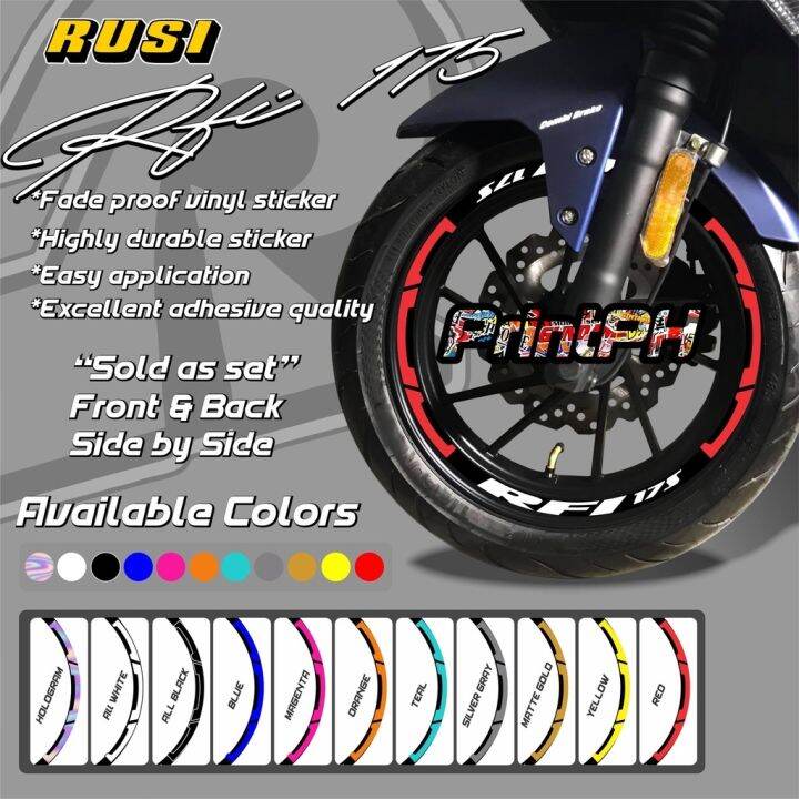 Rusi Rfi 175 Mag Decals Sticker Front Back Side by Complete Set[Bracket ...