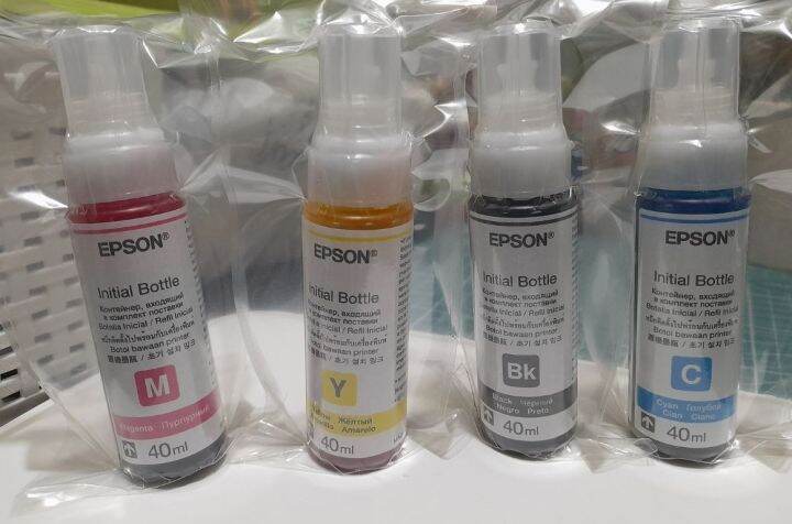 1 Set Original & Sealed Epson L121 40ml Initial inks | Lazada PH