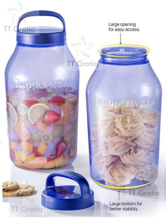 Tupperware Universal Jar Quad 4.5L/ Big container/ Bekas simpanan ...
