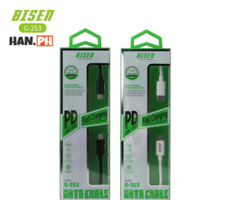 Bisen G253 PD Fast Charger USB-C Cable Quick Charge Type-C to IPh 35W ...