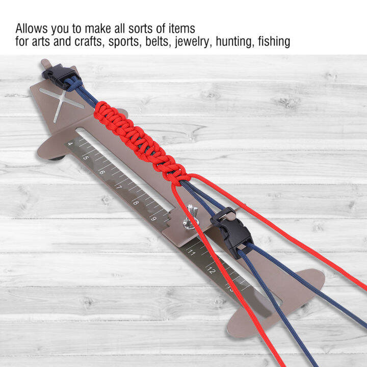 Paracord Bracelet Kit and Jig Set Adjustable Steel Frame with Hanks ...