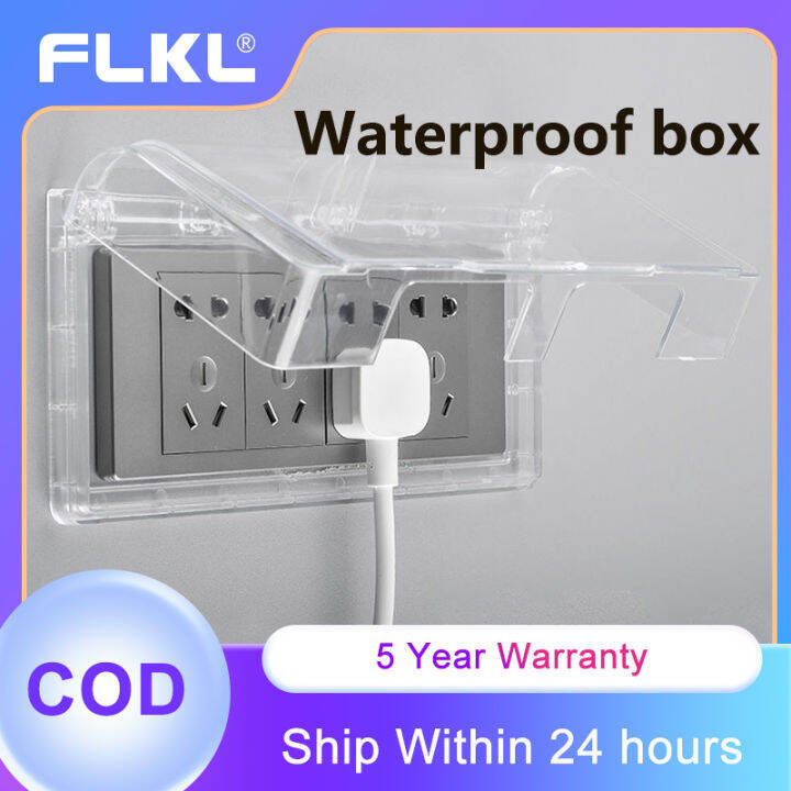 FLKL Wall Switch Socket Waterproof Cover 118 Type Transparent ...
