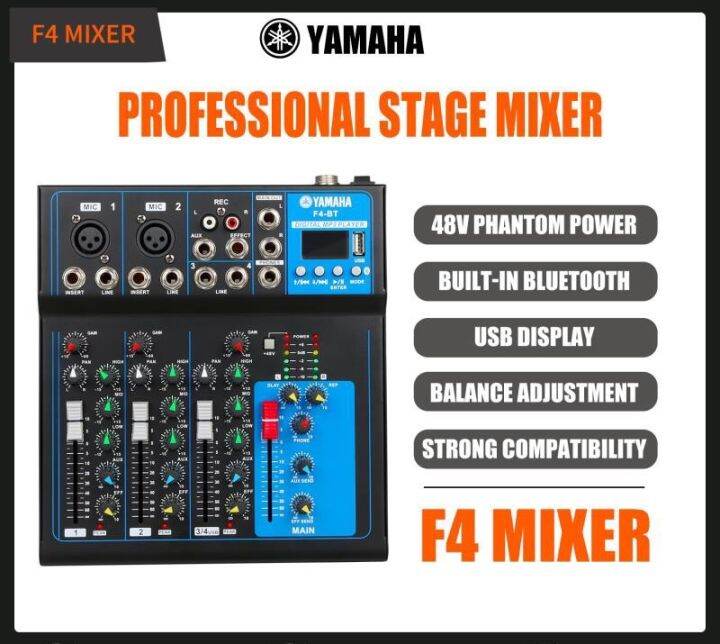 Yamaha F4 Mixer 4-Channel USB/BT | Lazada PH