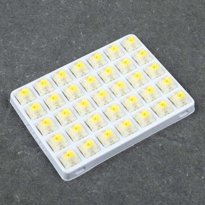 35 Pcs Original Gateron Switches Milky Yellow Pro Switch Pre Lubed For ...
