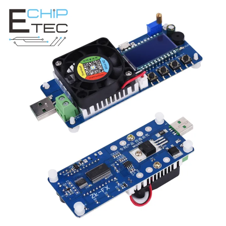 USB 25W 35W 4A/5A Power Detector Adjustable Resistance Electronic Load ...