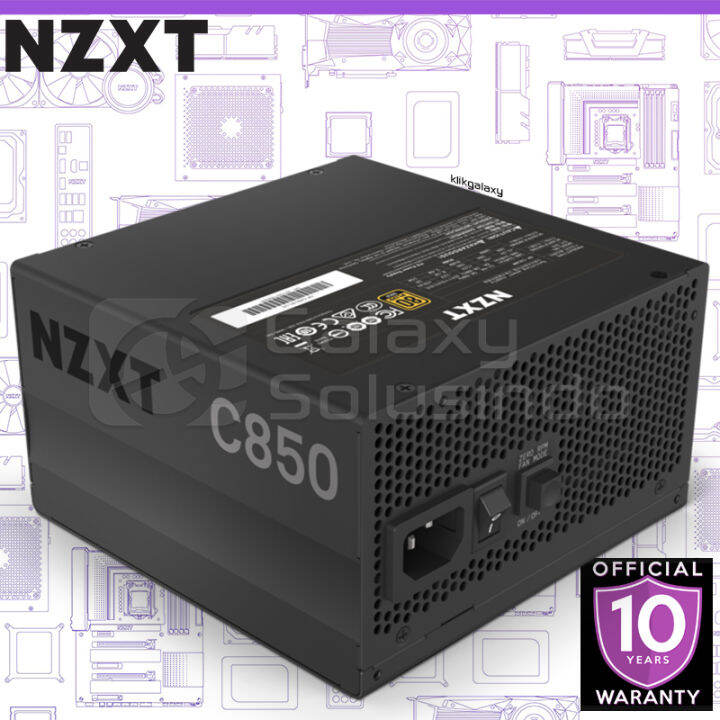 NZXT C850 850 Watt Fully Modular 80+ Gold Power Supply - NP-C850M ...