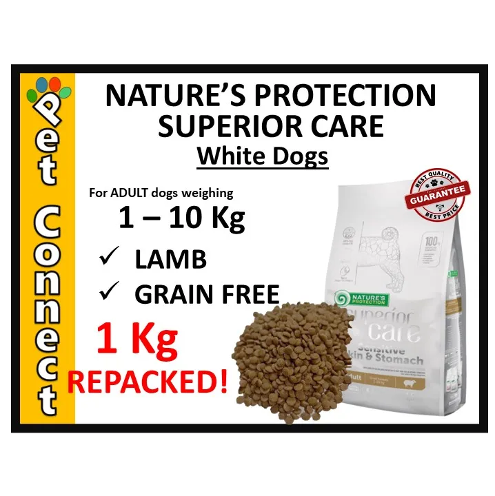 Nature's Protection Superior Care White Dog LAMB Adult Small & Mini ...