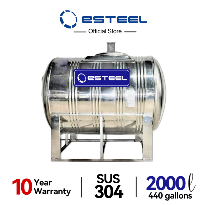eSteel 2000L / 440 Gallons Stainless Steel Water Storage Tank / Tangki ...