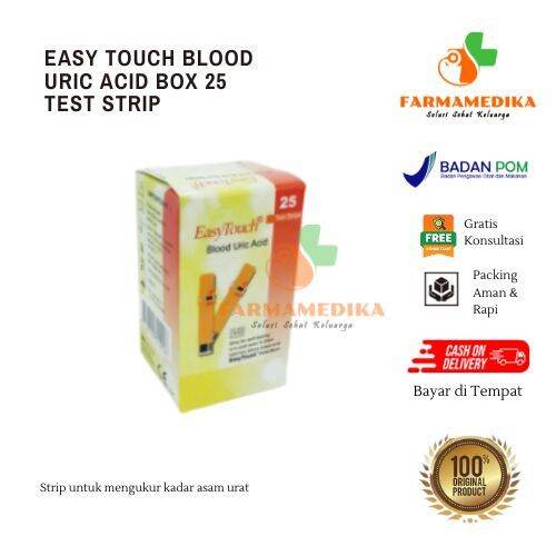 EASY TOUCH BLOOD URIC ACID BOX 25 TEST STRIP | Lazada Indonesia
