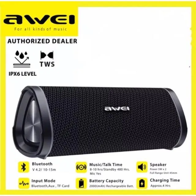 ⚡️ Local inventory⚡️ (Legit )100 Original Awei Y331 TWS Waterproof Portable Outdoor Wireless ...