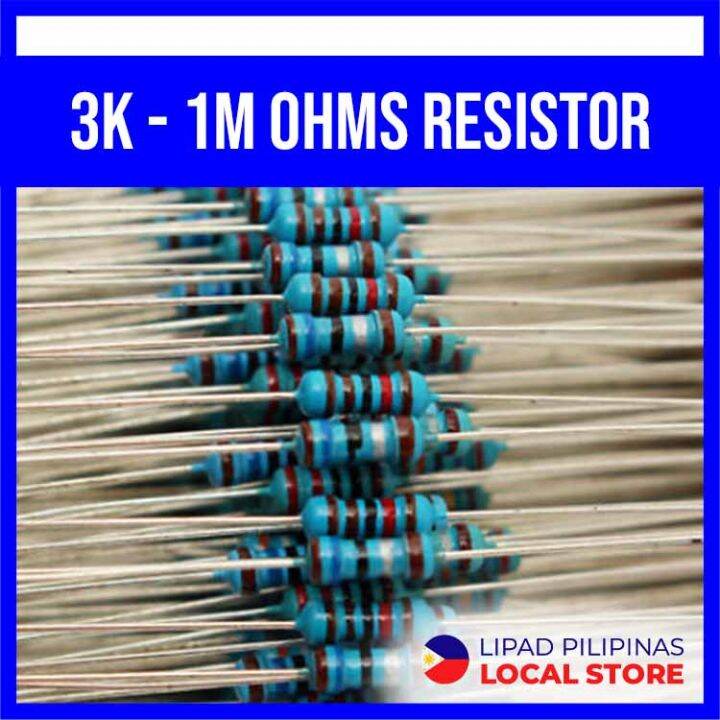 Resistor 1/4W 1/2W 1W 3K 3.3K 4.3K 4.7K 5.1K 6.8K 8.2K 10k 15k 20k 27k 36k 39k 47k 51k 56k 68k ...