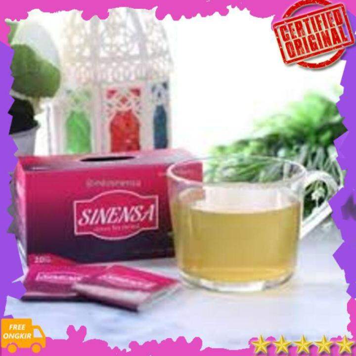 Sinensa Green Tea Herbal Asli - Teh Pelangsing Herbal (1 box isi 20 tea ...