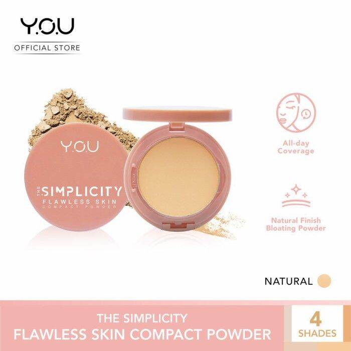 YOU The Simplicity Flawless Skin Compact Powder 10 gr | Lazada Indonesia