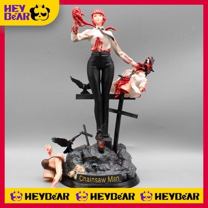 【Authentic Authorization】37cm Chainsaw Man Makima Figure PVC Statue ...