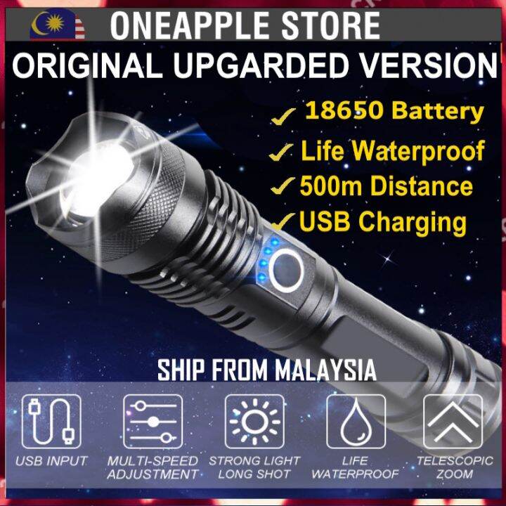 XHP50 50000 Lumens XLamp xhp50 Led Torch Light Lampu Suluh LED ...