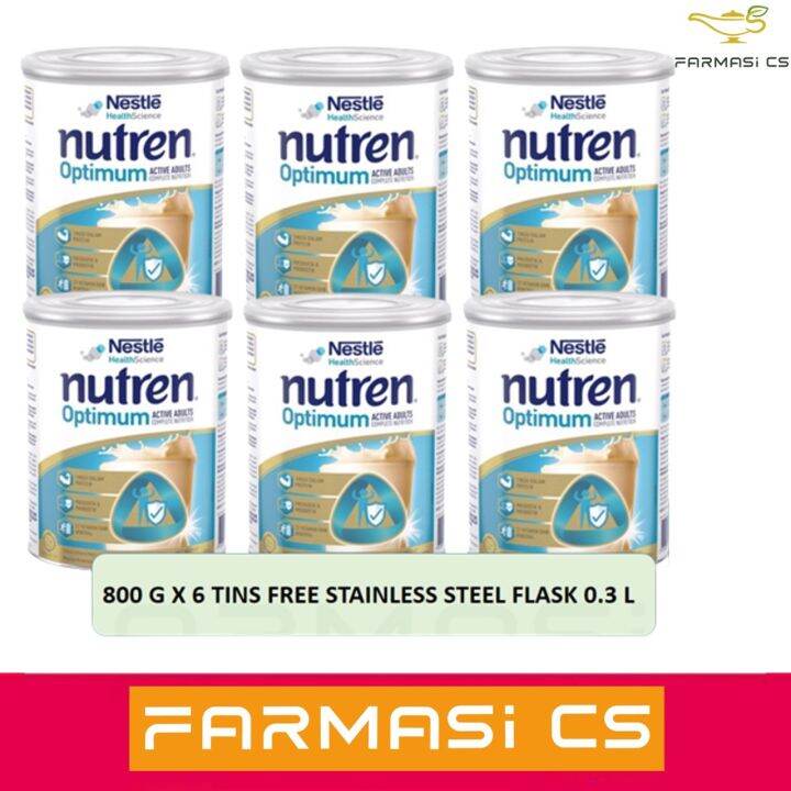 Nestle Nutren Optimum Active Adults Complete Nutrition 800g X 6 Tins EXP: 07/2024 | Lazada