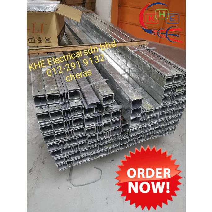 2"X2" METAL TRUNKING HDG (HOT DIPPED GALVANIZED) | Lazada