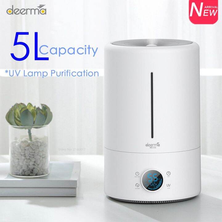 【100% Original】Deerma F628S 5L Large Capacity Household Mute Air Humidifier UV Lamp Ultrasonic ...