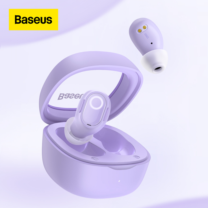 Baseus WM02 TWS หูฟังบลูทูธสเตอริโอไร้สาย5.3หูฟังบลูทูธการควบคุมแบบ ...