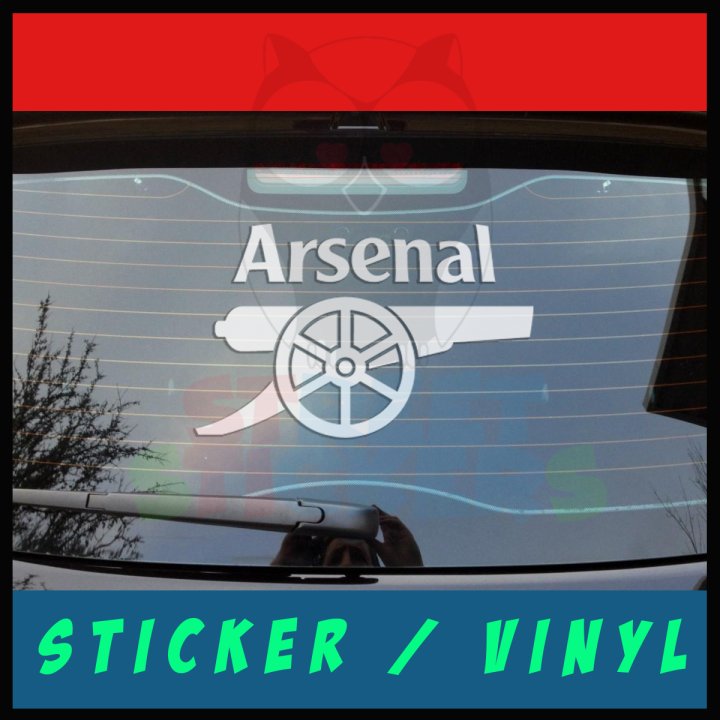 The Arsenal Gunners Logo Car Stickers Laptop Wall Outdoor Decal Vinyl ...