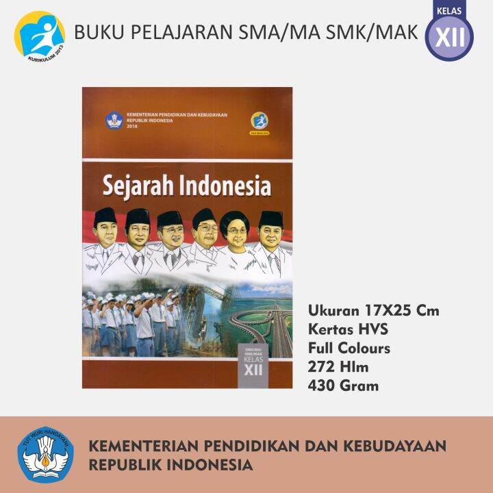 Buku Pelajaran SMA SMK Kelas XII Sejarah Indonesia / Kemendikbud 13 ...