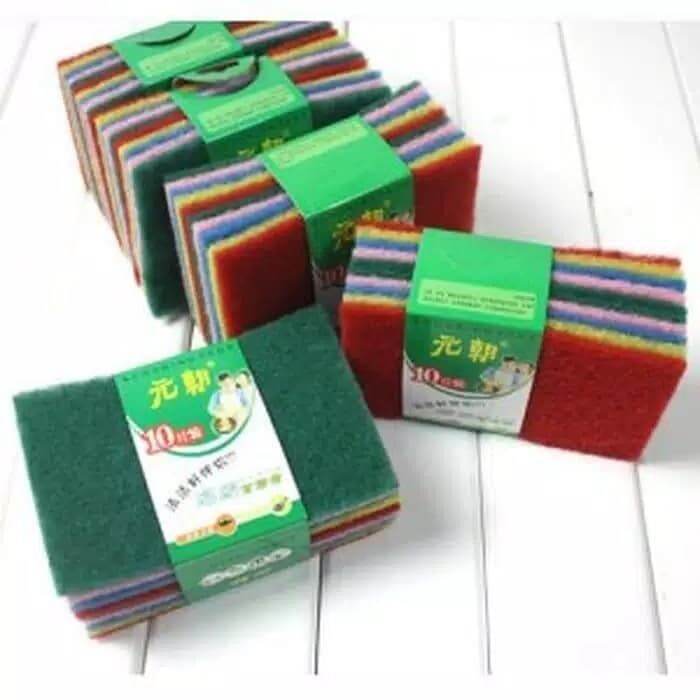 sabut cuci piring kasar (1pak isi 10pc) / spons pembersih / spon ...