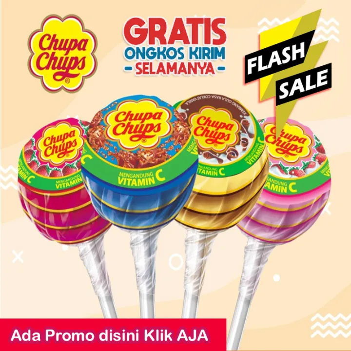 permen lollipop chupa chups calcivita creamy all varian dan chupa chups ...