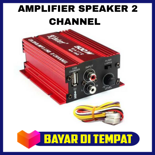 Amplifier Speaker 2 channel 500W / Amplifier Power Speaker Spiker Aktif ...