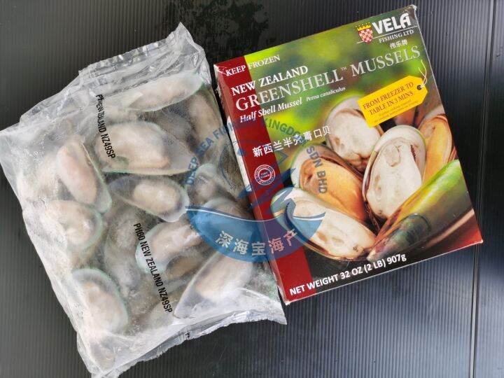 New Zealand Half Shell Green Mussel 纽西兰半壳青蚝 | Lazada