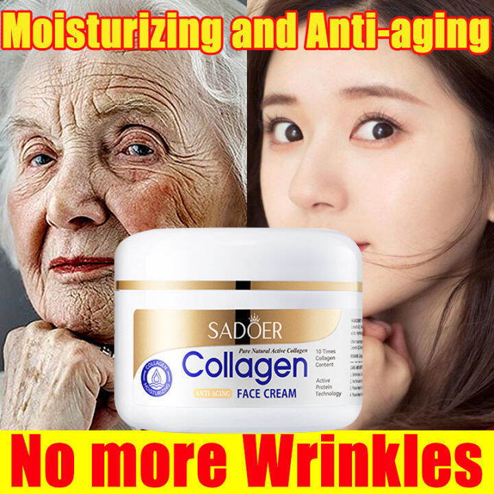 SADOER 100g Collagen With Face Anti wrinkle face cream Original Set Moisturizing Whitening Anti ...