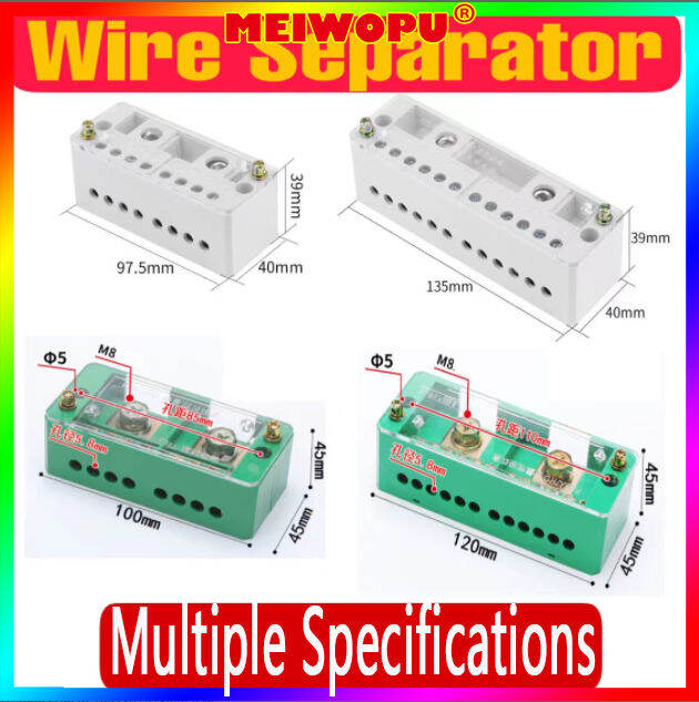 Household Junction Box Two In And Eight Out Copper Electrician 220v ...