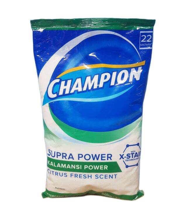 Champion Detergent Powder Supra Supra Power, Kalamansi Power - Citrus ...