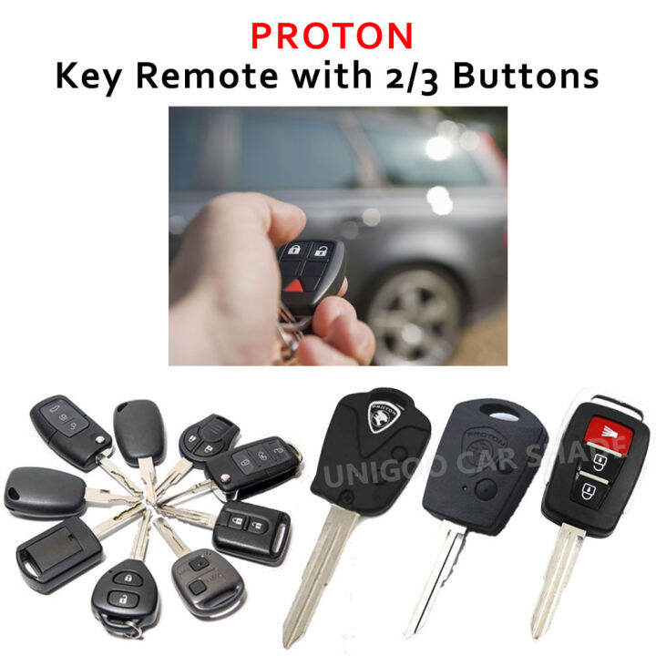 For Proton Car Key Remote with 2 Buttons / 3 Buttons Key Casing Exora ...