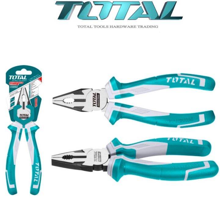 TOTAL Premium Industrial High Leverage Combination Pliers 8"/9.5 ...