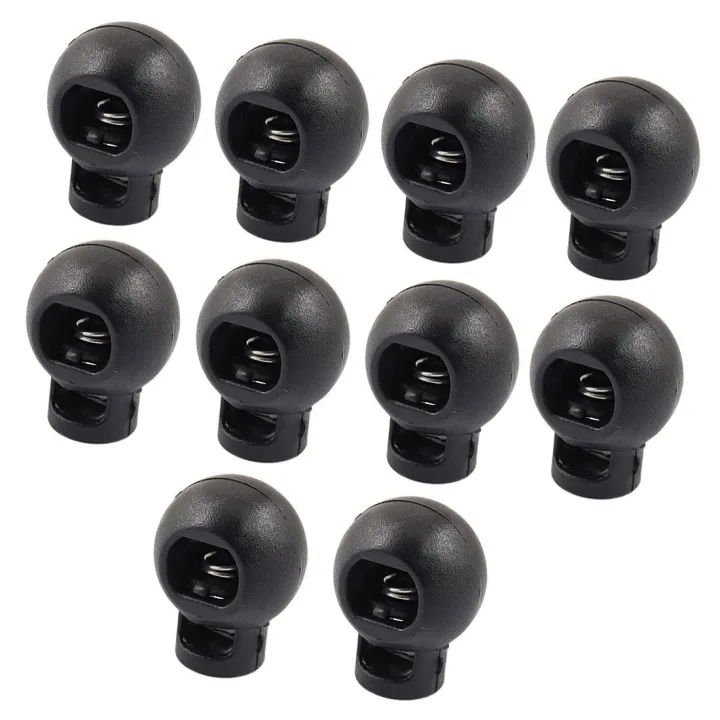 Spring Loaded Round Toggle Stop Cord Locks End 10 Pcs | Lazada.co.th