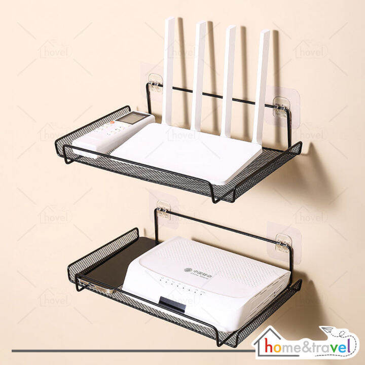 HOVELSHOP Rak Dinding Minimalis Gantung Tempat Modem Router Hiasan ...