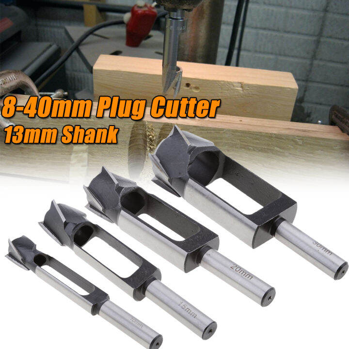 8mm-40mm Woodworking Drill Bit Tapered Snug Tenon Dowel Plug Cutter ...