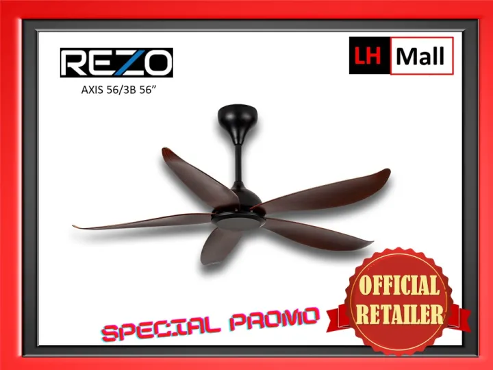 AXIS 56/5B/DW REZO AXIS 56 DW 56 INCH 5 BLADE 12 SPEEDS DC MOTOR ...